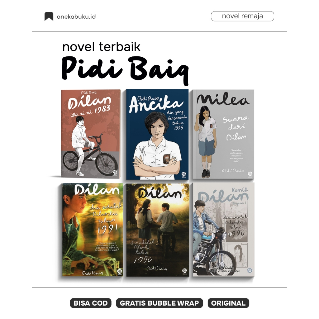 Jual SERI NOVEL DILAN: DILAN 1983 | ANCIKA | DILAN 1990 | 1991 | MILEA ...