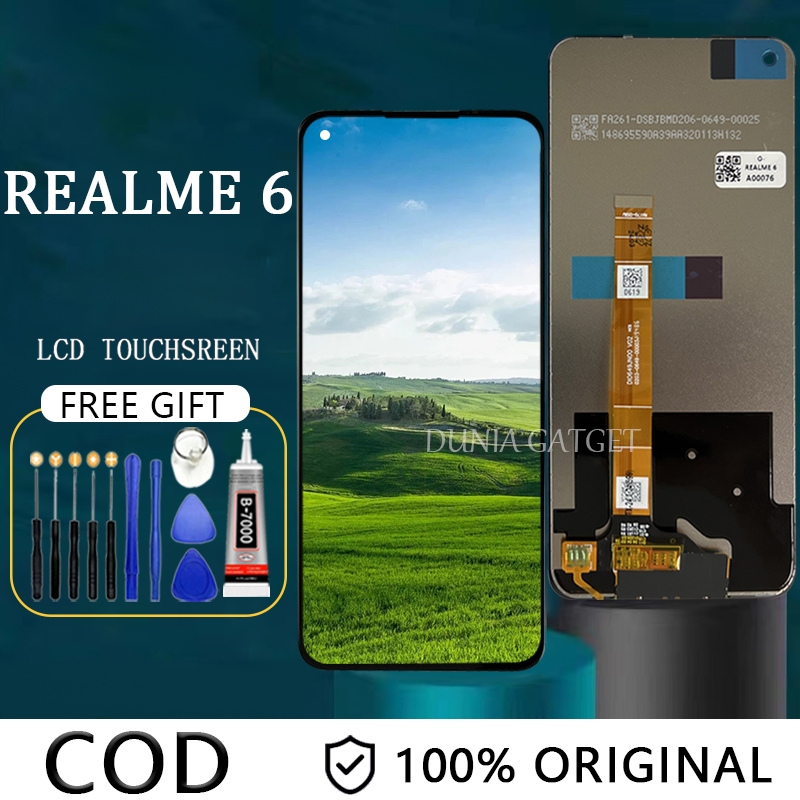 Jual 【ORIGINAL+LEM】HD LCD REALME 6 ORIGINAL 100% FULL SET LAYAR HIGH ...
