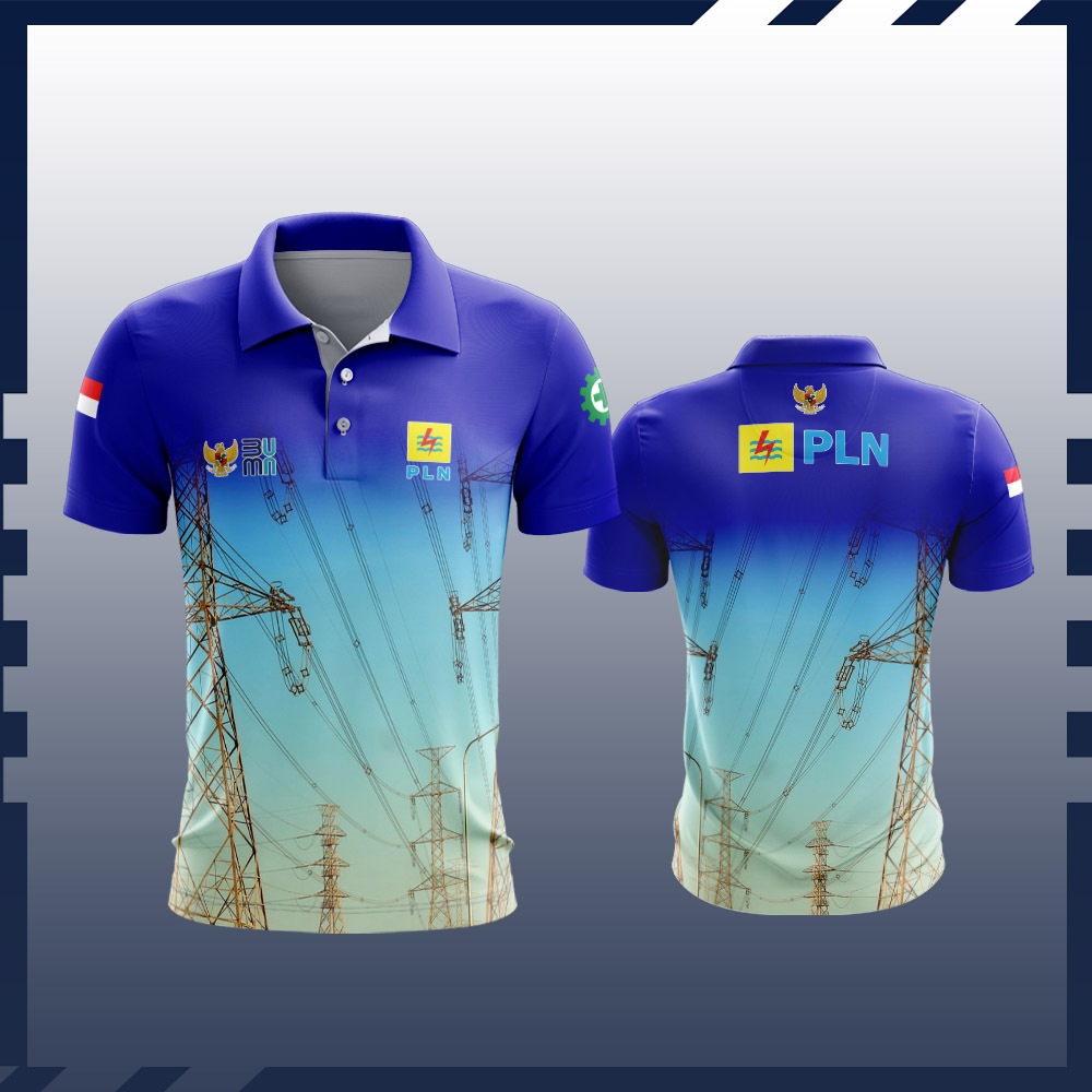 Jual Baju Seragam PLN Kaos Baju POLO PLN INDONESIA Terbaru Desain ...