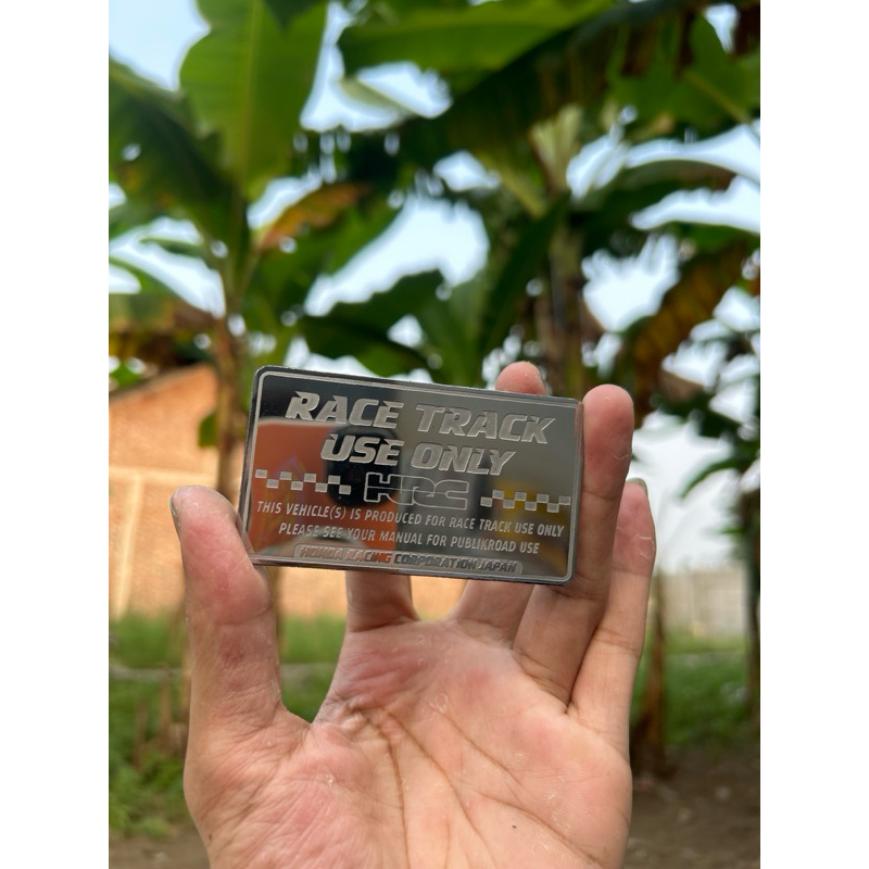 Jual EMBLEM hugger airblade HRC stainless | Shopee Indonesia