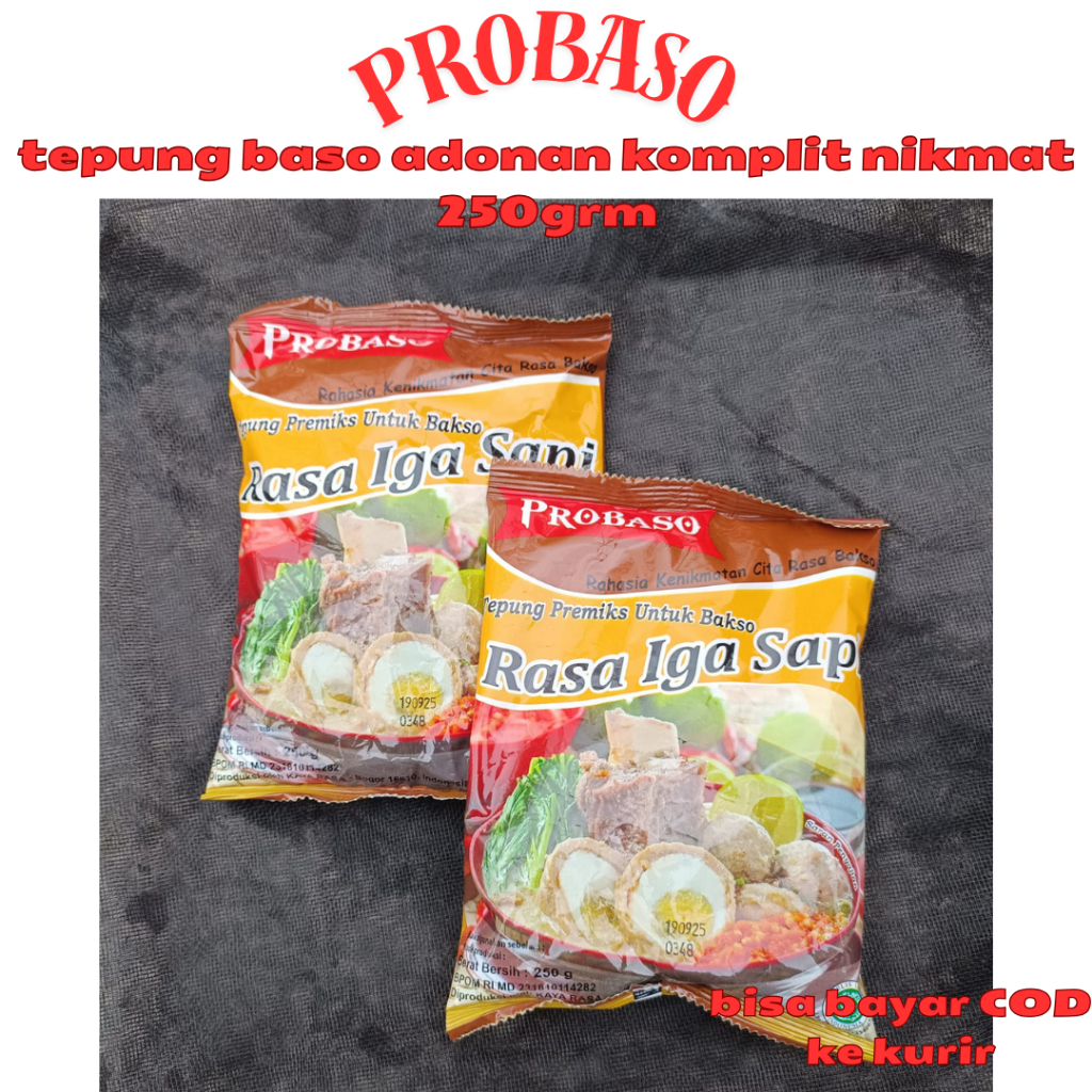 Jual Tepung adonan pengenyal bakso premiks rasa iga sapi special 250g ...