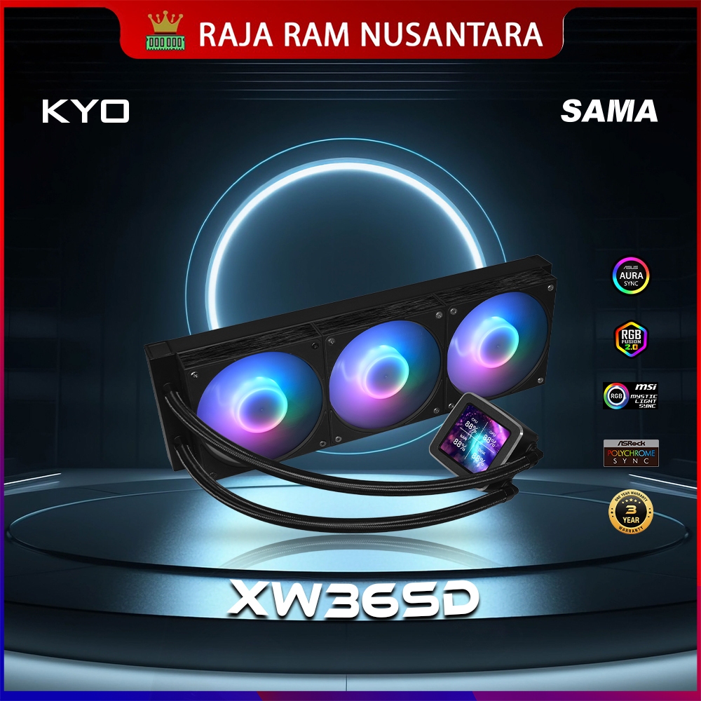 Jual KYO SAMA XW36SD 2.8" inch ARGB AIO Liquid Cooling LCD DISPLAY AIO ...