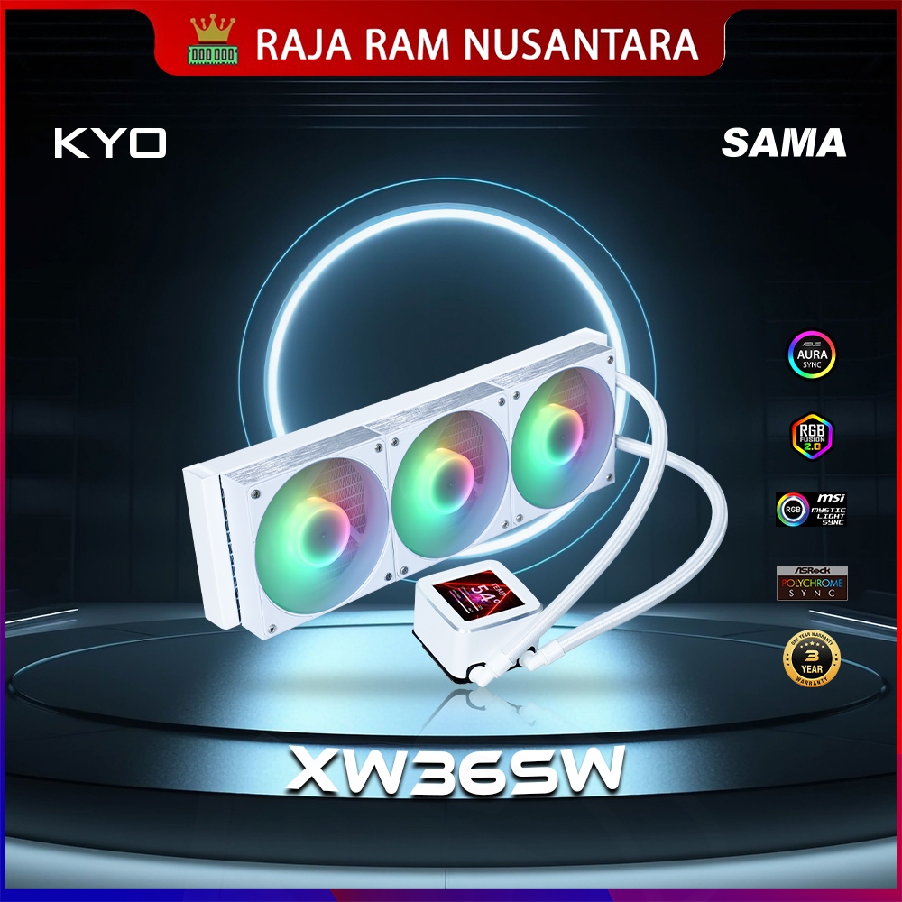 Jual KYO SAMA XW36SW 2.8" inch ARGB AIO Liquid Cooling LCD DISPLAY AIO ...