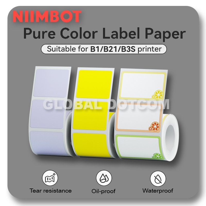 Jual NIIMBOT B21 B1 B203 B3S LABEL STICKER WARNA THERMAL TAHAN AIR ...