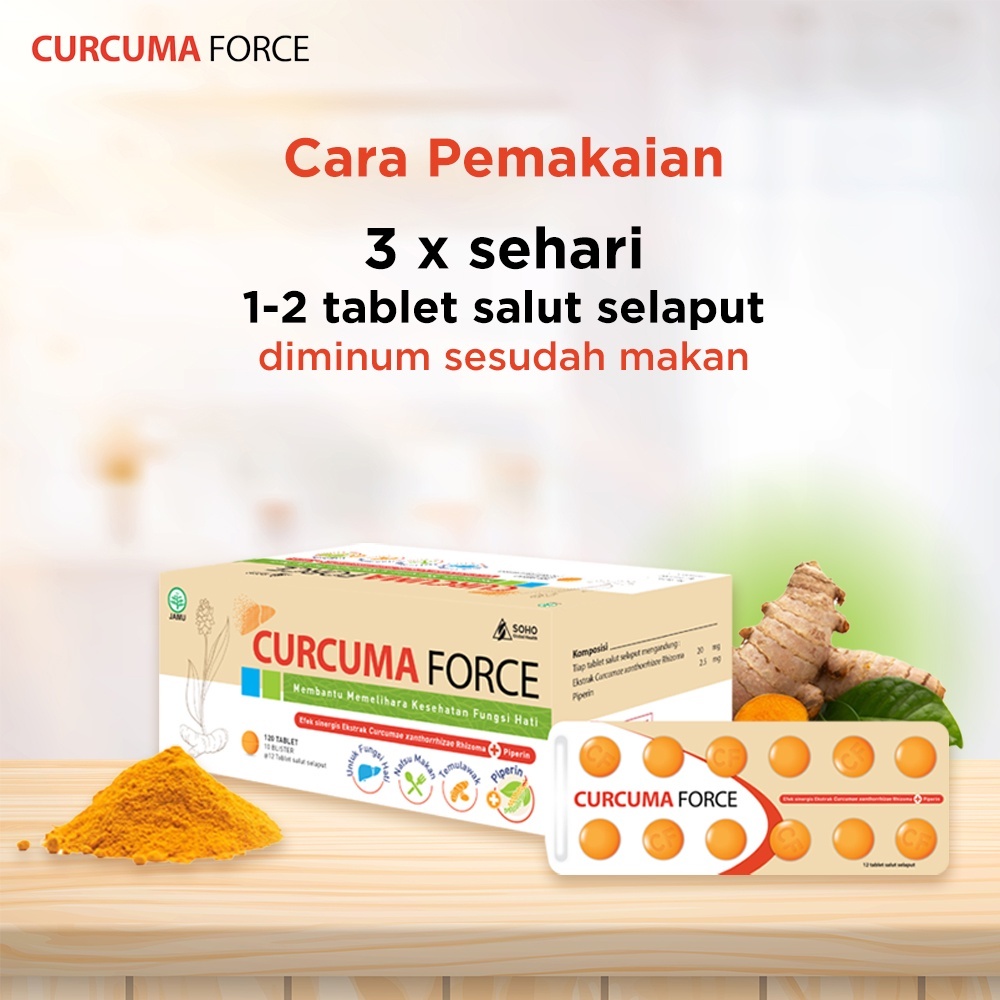 Jual CURCUMA FORCE PER BOX ( 1 Box Isi 10 Blister @ 12 Tablet ...