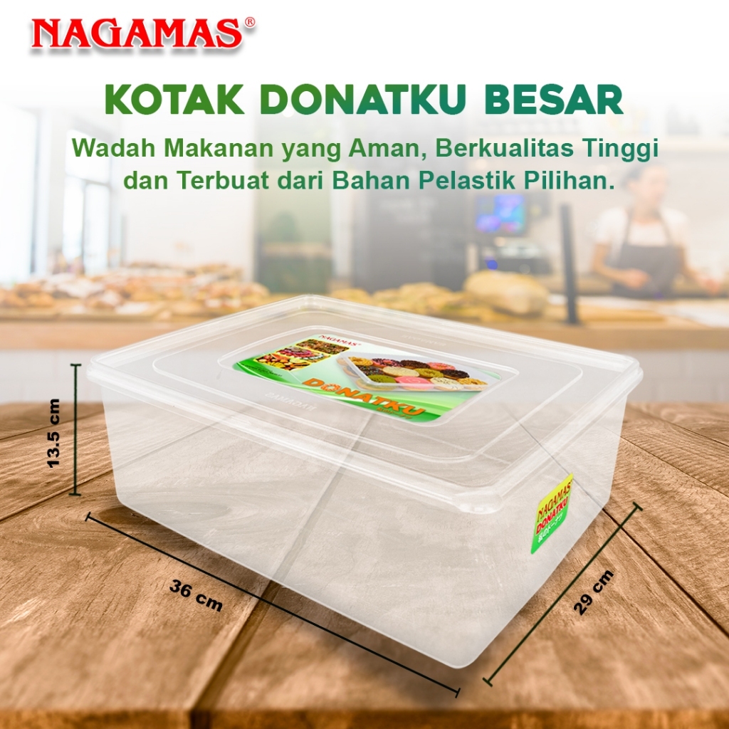 Jual Kotak Makanan kue/ box Donat Besar | Shopee Indonesia