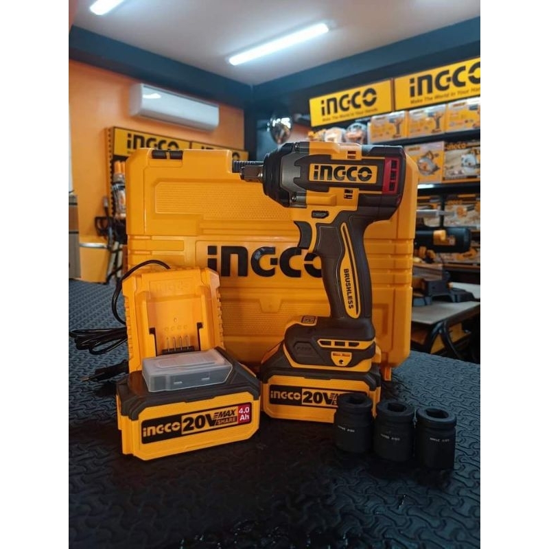 Jual INGCO CIWLI2050 IMPACT WRENCH 500NM MESIN BOR BUKA BAUT RODA ...
