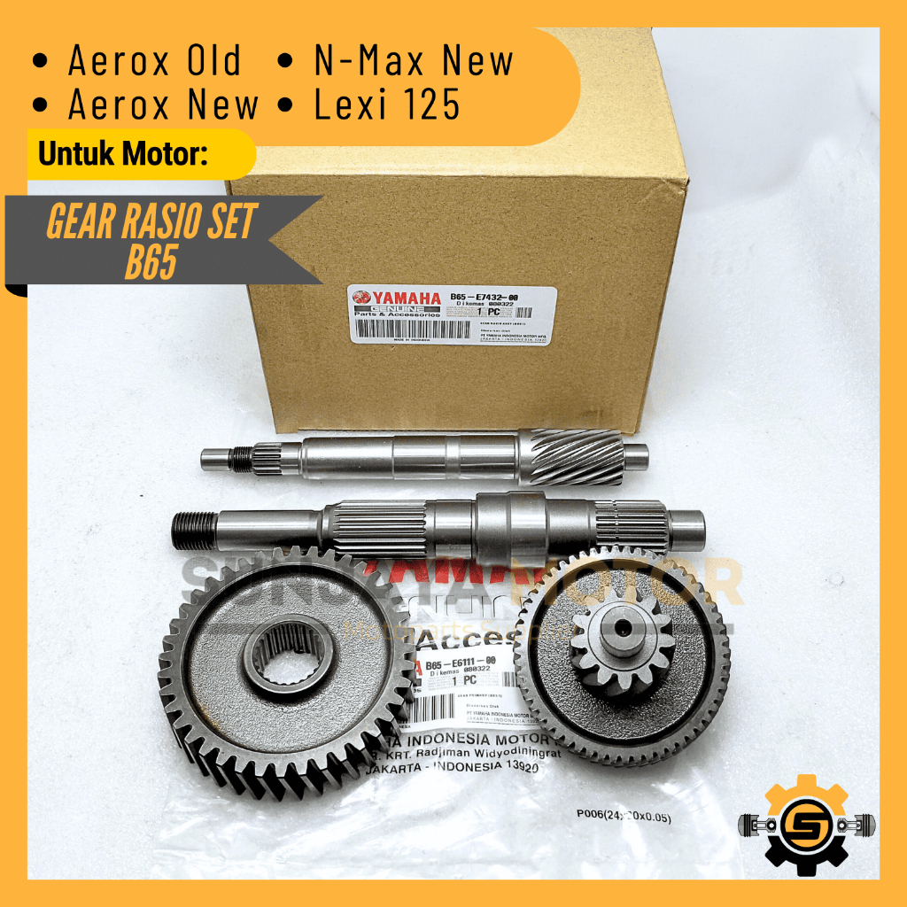 Jual Gear Rasio Set Original Yamaha B65 Gigi Rasio Aerox Old NMax New ...