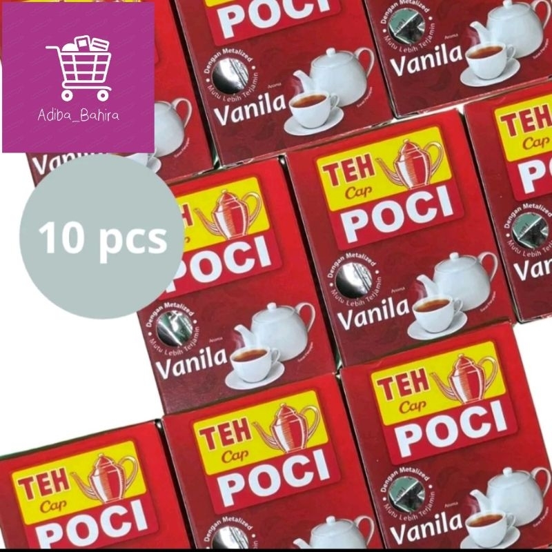 Jual 1 PAK TEH POCI VANILA BUBUK 50 GR [ISI 10 KOTAK] | Shopee Indonesia