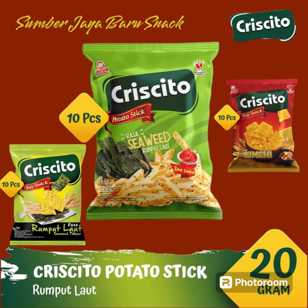 Jual Criscito Crispy & Potato Snack | Isi 10 Bks @ 20 g | Shopee Indonesia