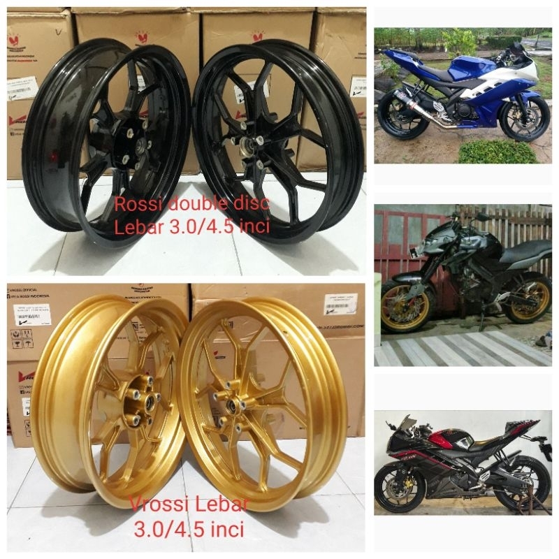 Jual Velg V rossi triple disc New Vixion Nvl Nva R15 old V1 V2 pelek ...