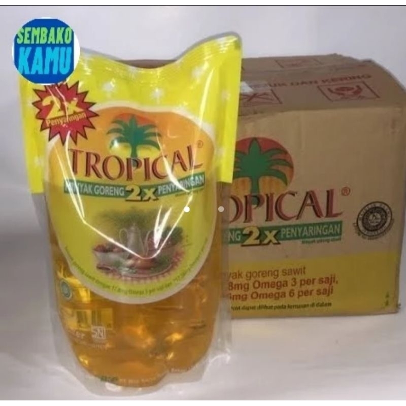 Jual Minyak Goreng Tropical 2 Ltr - 1 Dus Isi 6 | Shopee Indonesia