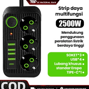 Jual Revolutionary 25W Stop Kontak USB Kabel Serbaa Multia Panjang 2 ...