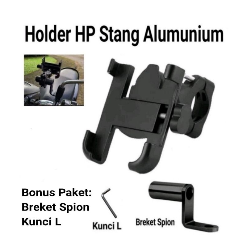 Jual Holder SETANG Asli Full Logam Alumunium Besi Alloy STANG Sepeda ...