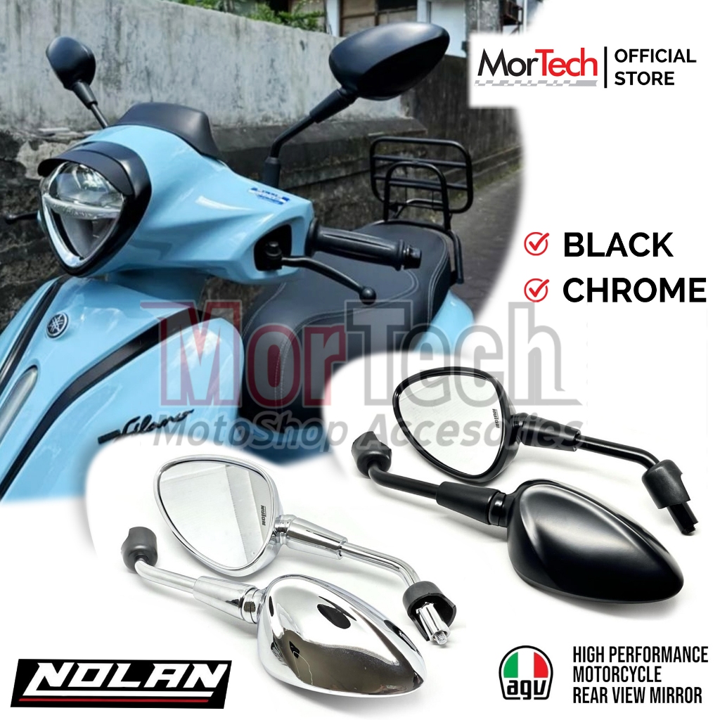 Jual Spion Vespa 150 Sprint Primavera 3350 Oval Kaca Spion Retro AGV ...