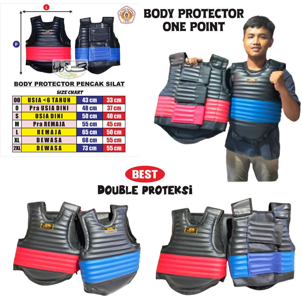 Jual Body Protector Silat One Point / Pelindung Badan Silat Juara ...