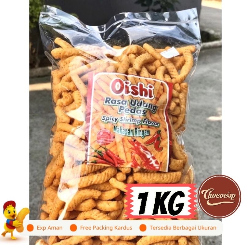 Jual OISHI UDANG 1 kg I PUSAT SNACK DAN COKLAT KILOAN ORIGINAL I ...