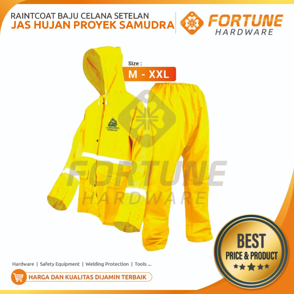 Jual Jas Hujan Setelan Baju Celana Dewasa Raincoat Safety Samudra ...