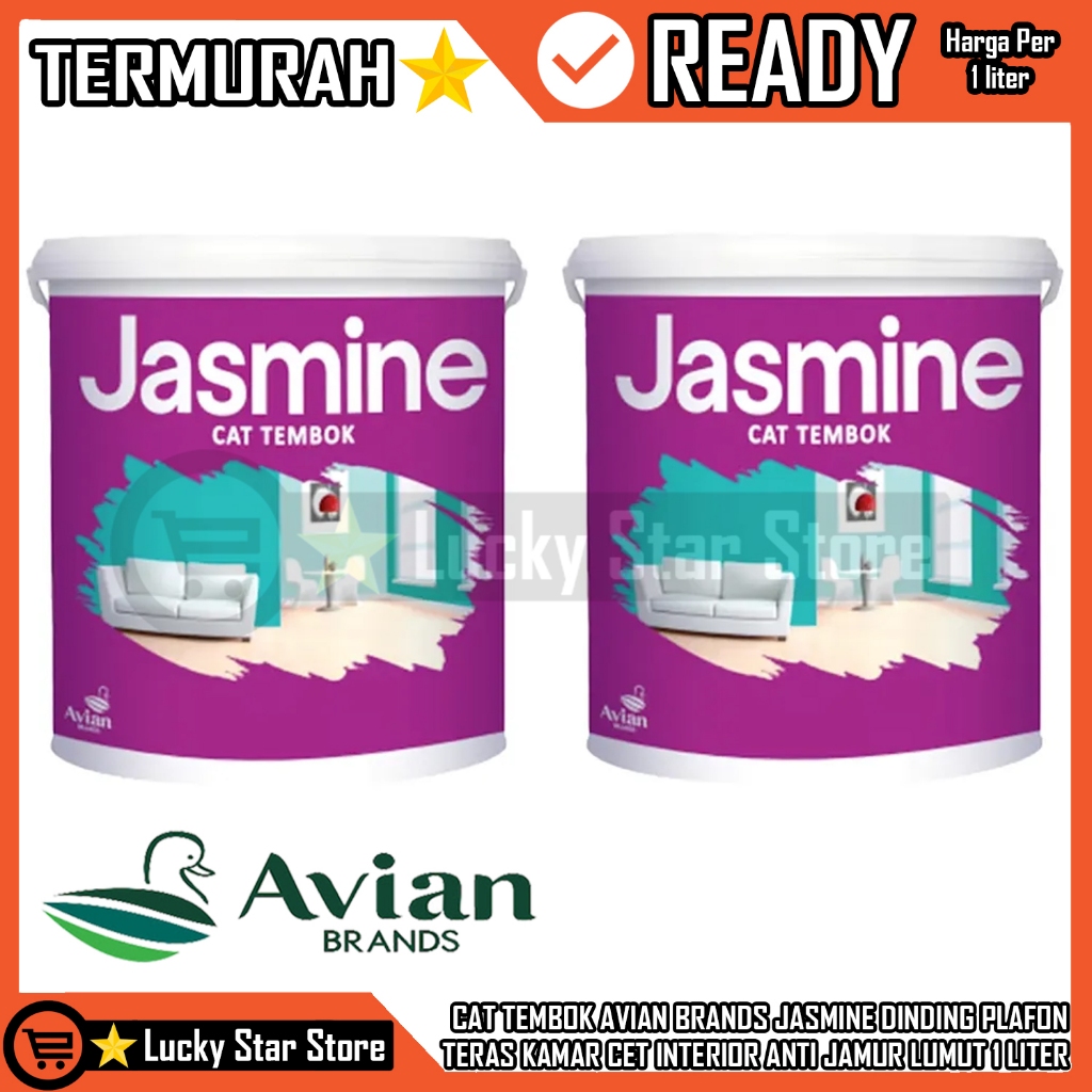 Jual AVIAN BRANDS JASMINE CAT TEMBOK DINDING PLAFON TERAS KAMAR CET ...