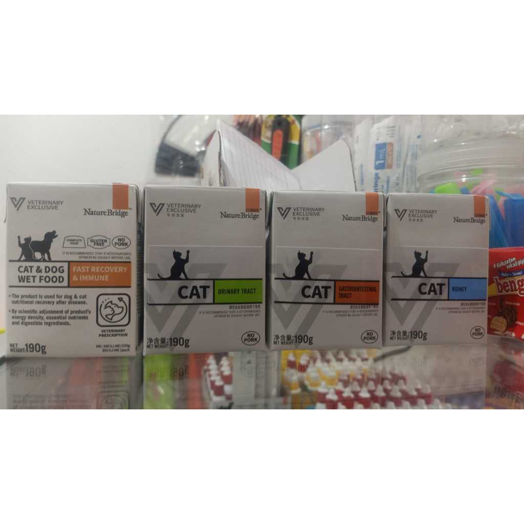 Jual Nature Bridge Wet recovery & immune untuk kucing dan anjing 190gr ...