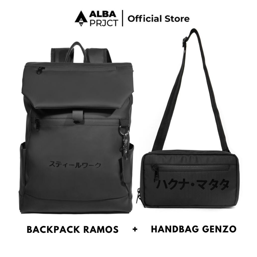 Jual ALBA PROJECT | PAKET BUNDLING ( BACKPACK RAMOS + HANDBAG GENZO ...