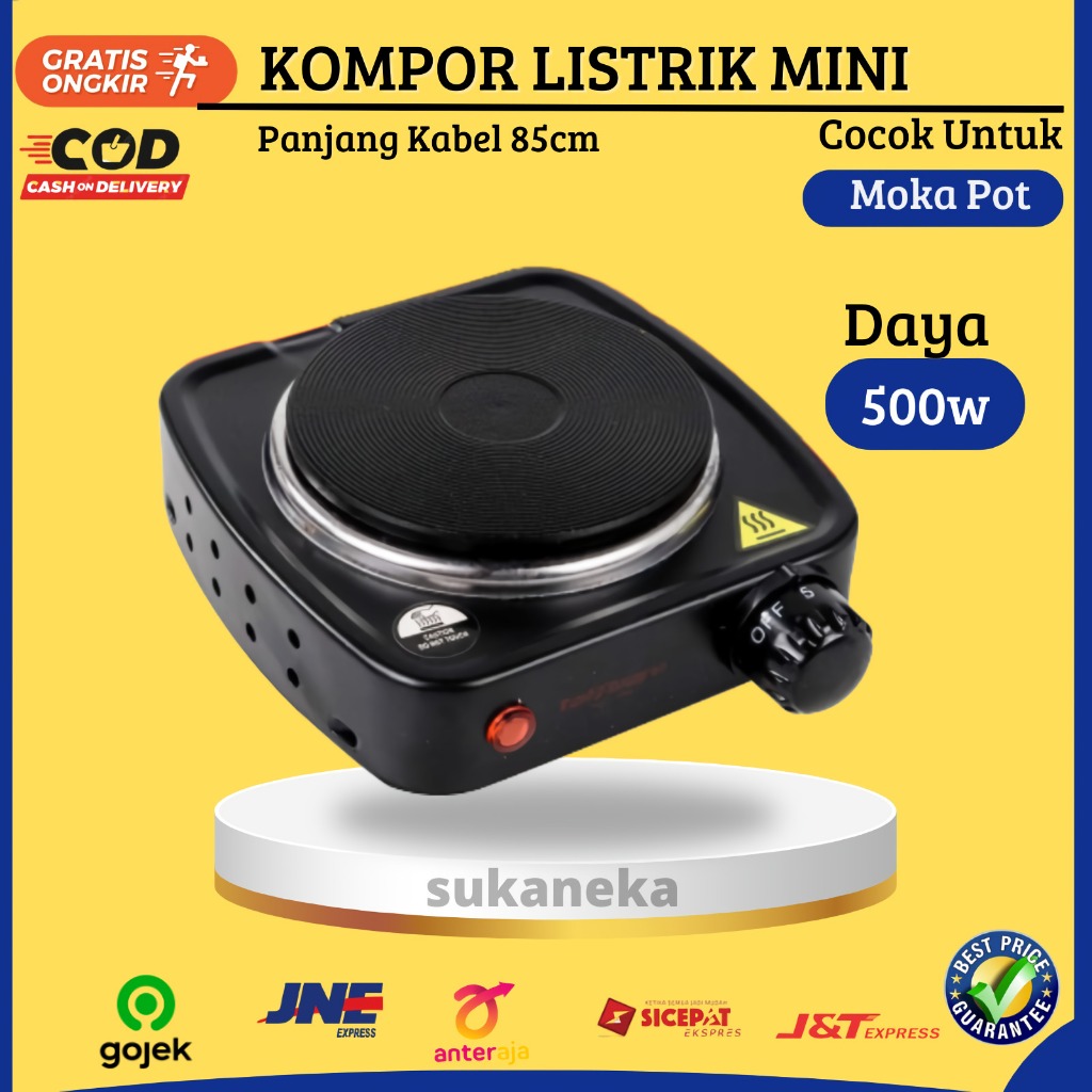 Jual Kompor Listrik Single Mini Low Watt Elektrik Stove Moka Pot Coffee ...