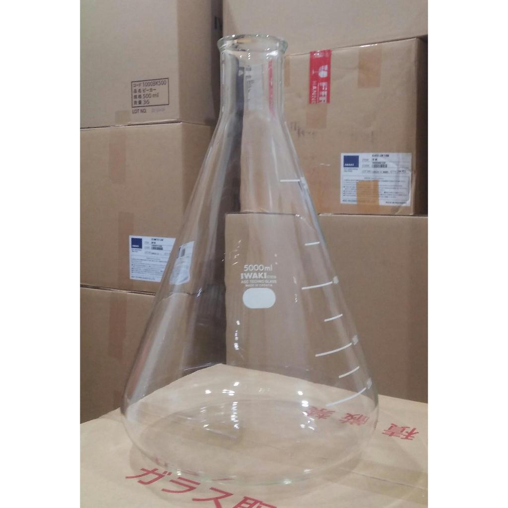 Jual ERLENMEYER 5000 ML IWAKI ERLENMEYER 5 LITER GELAS TITRASI 5 LITER ...