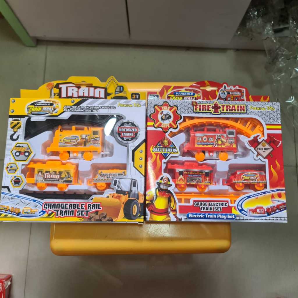 Jual Mainan Anak Kereta Api 3 Gerbong / Train Play Set SNI Enginering ...