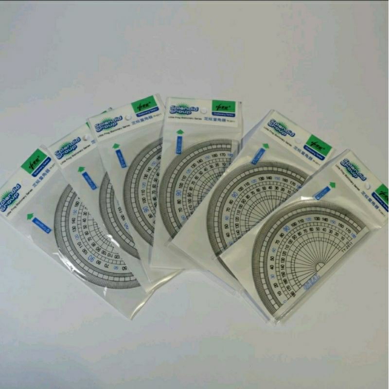 Jual Busur Derajat Tebal Bagus 180 Setengah Lingkaran Plastik ...