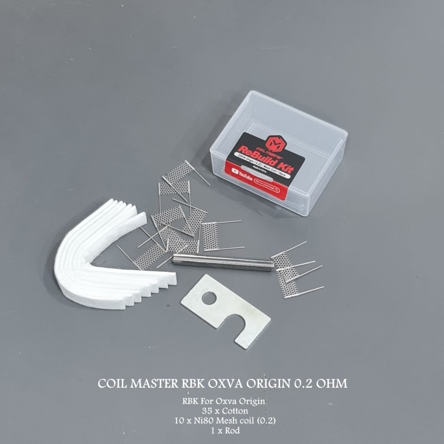Jual NEW STOCK Coil Master ReBuild Kit RBK For Oxva Origin 0.2 ohm ...