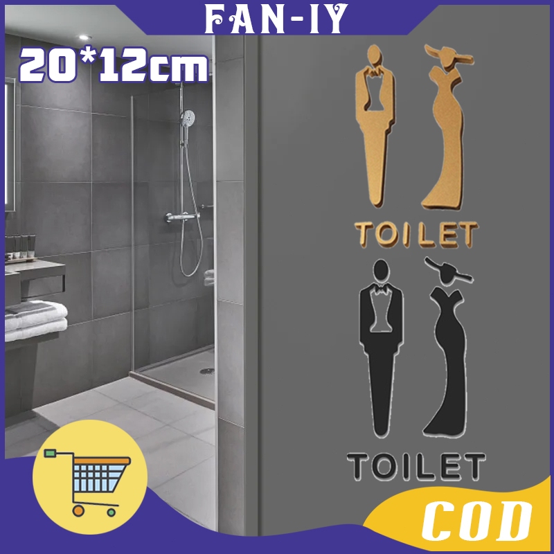 Jual Sign Toilet Aesthetic Acrylic Logo Toilet Pria Wanita Toilet ...