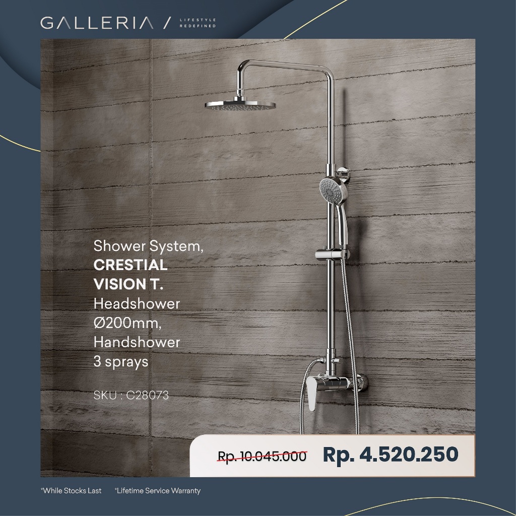 Jual Crestial VISION T Exposed Shower Set C28073 / Shower Set | Shopee ...