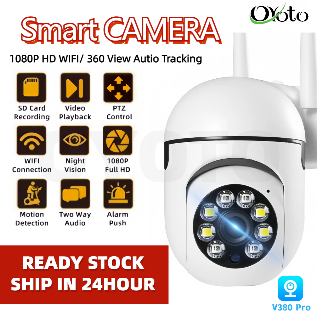 Jual OYOTO V380 Pro CCTV HD Wireless Camera 360 Panoramic Waterproof ...