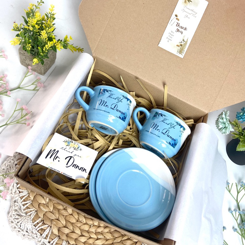 Jual Hampers Cangkir Custom Nama Kado Pernikahan Couple Hadiah Wedding ...