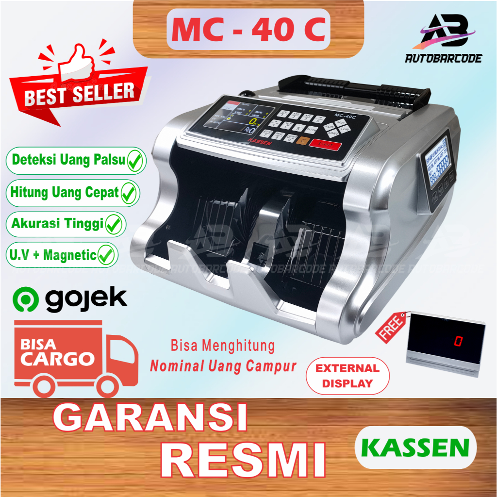 Jual Kassen MC-40 C Mesin Hitung Uang Campur Emisi Baru Hitung Campur Mix Money Counter MC40C ...