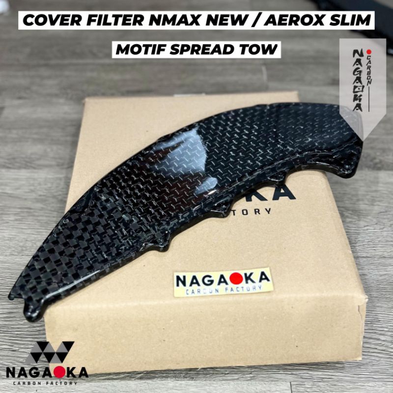 Jual COVER FILTER NMAX NEW AEROX NEW SLIM TIPIS CARBON KEVLAR TUTUP ...