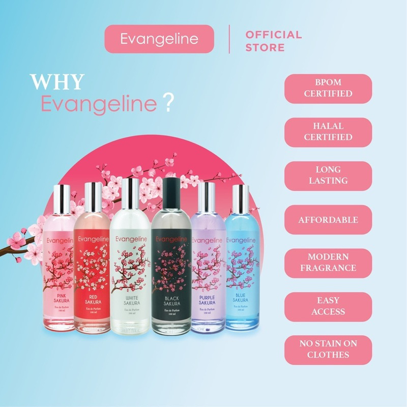Jual Evangeline Eau De Parfum Sakura 100ml | Evangeline Parfum All ...
