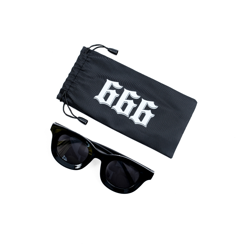Jual Kacamata BOLD FRAME Gaya Vintage Satanic 666 Satanisme Full Black ...