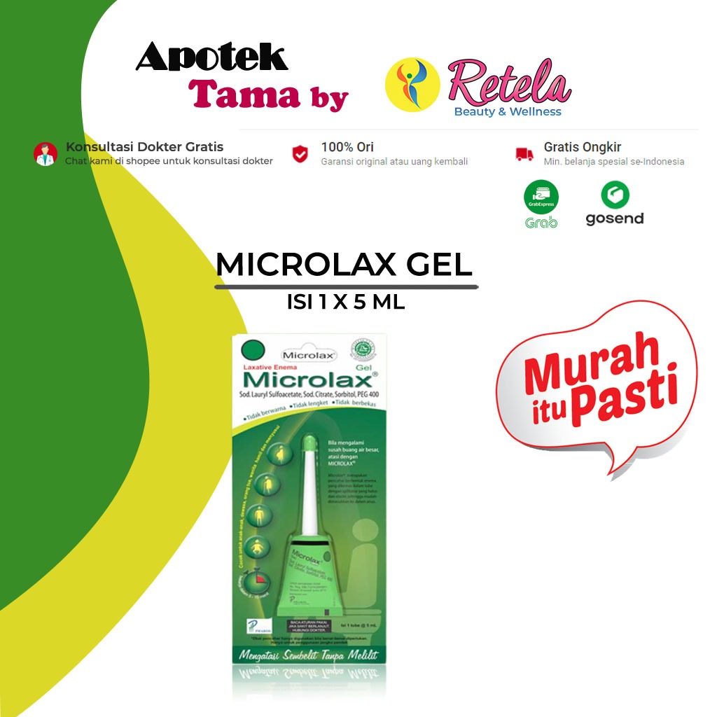 Jual MICROLAX GEL OBAT PENCAHAR 5ML | Shopee Indonesia