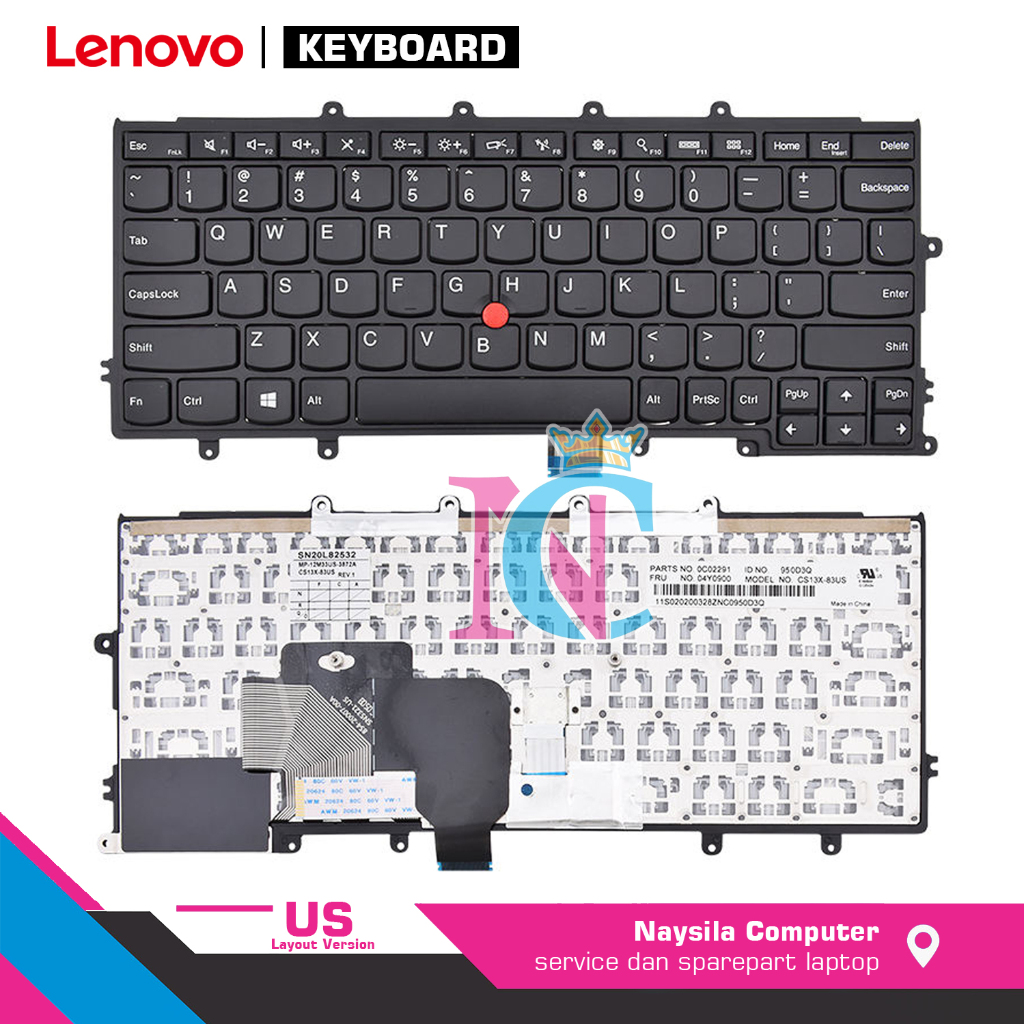 Jual Keyboard Laptop Lenovo Thinkpad X240 X230S X240S X250 X260 X260S ...