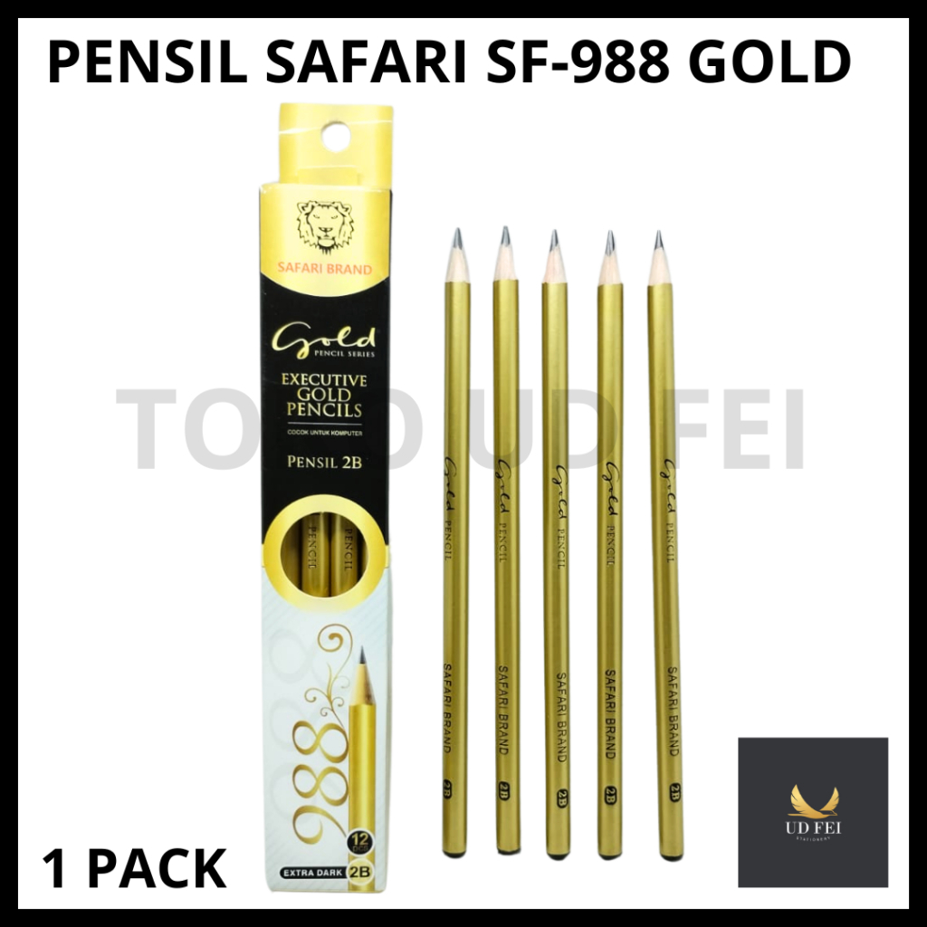 Jual (1 PACK = 12 PCS) Pensil Safari/ Pensil 2B Safari/ Pensil SF 988 ...