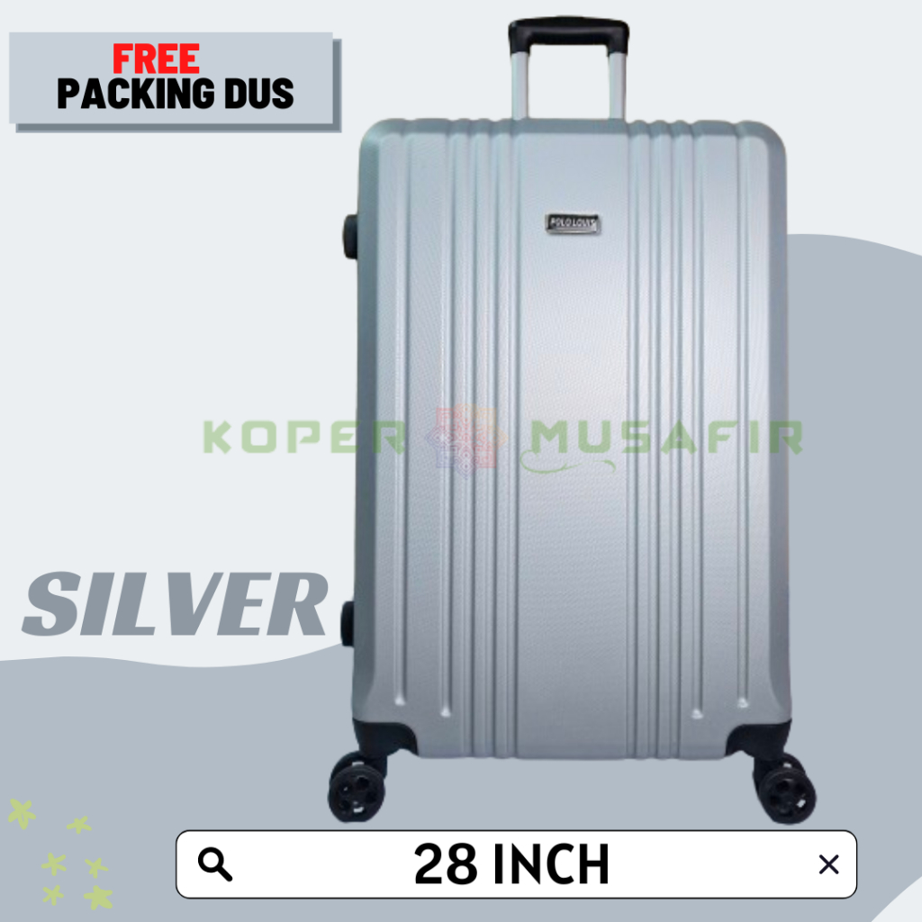 Jual Koper Hardcase ABS POLO LOUIS ORI 6174 28 INCH FREE PACKING DUS ...