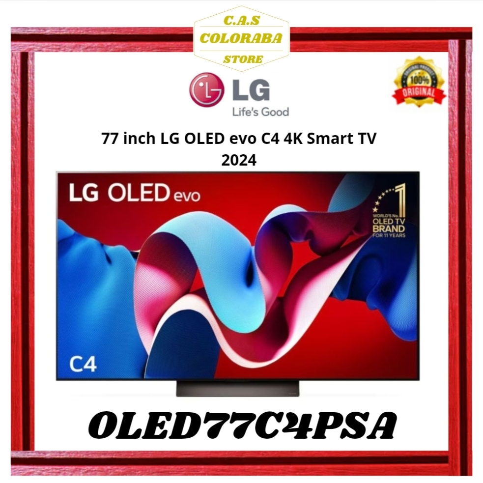 Jual TV LG OLED77C4PSA OLED SMART TV 77 INCH LED 4K UHD OLED77C4 OLED77 ...