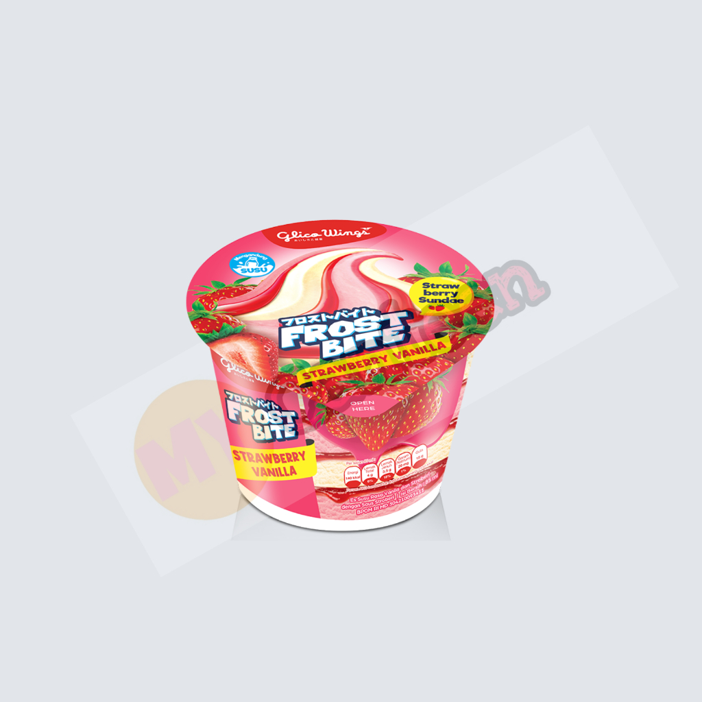 Jual Ice Cream Glico Frostbite Cup Strawberry | Shopee Indonesia