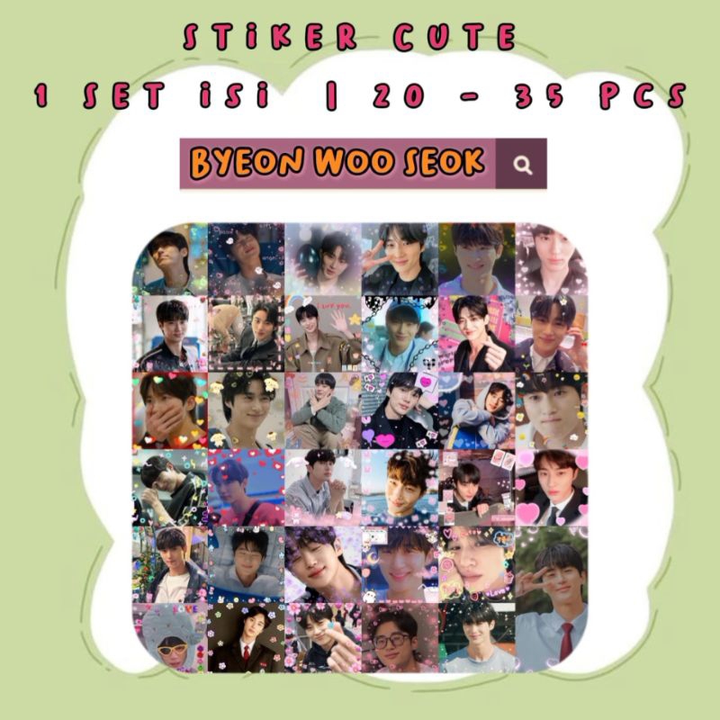 Jual Stiker ACTOR KOREA Cute [ Isi 20 - 35 pcs ] / Stiker ACTOR KOREA ...