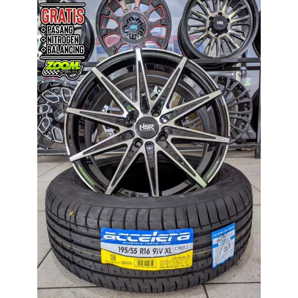 Jual Paket Velg Mobil Nissan March HSR KCCX R16x7 + Ban Accelera Phi-r ...