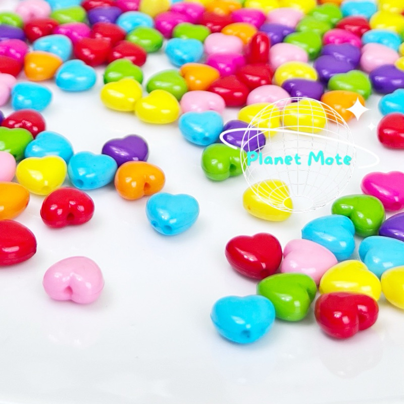 Jual Manik Manik Love Pastel Glossy Transparant (15gr) | Shopee Indonesia
