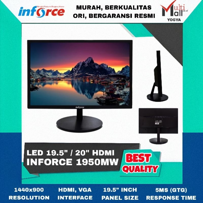 Jual Inforce Monitor 1950MW 19.5", 20" HDMI + VGA 75Hz 5ms | Shopee ...