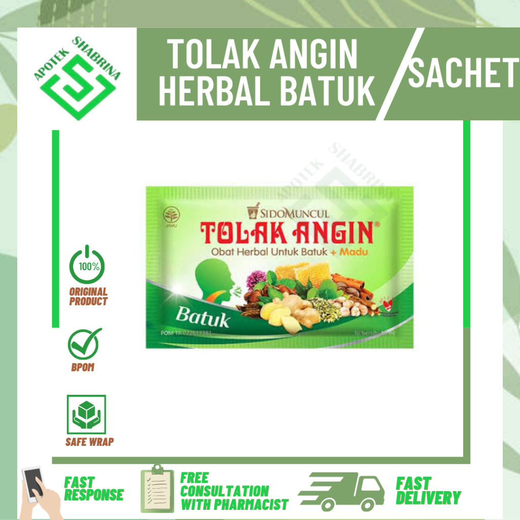 Jual TOLAK ANGIN BATUK 1 SACHET / MEREDAKAN BATUK / TOLAK ANGIN HERBAL ...