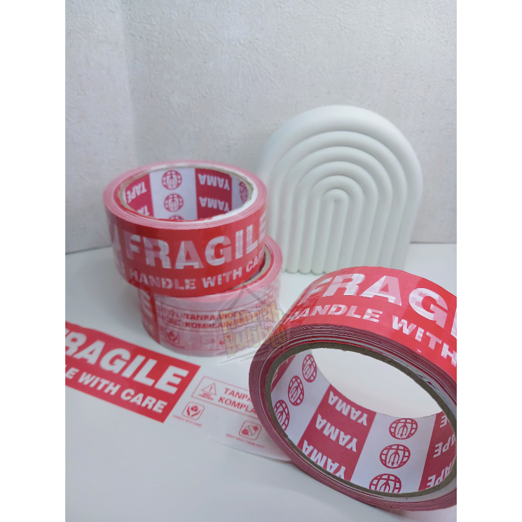Jual LAKBAN FRAGILE UNBOXING 45X50 METER | Shopee Indonesia